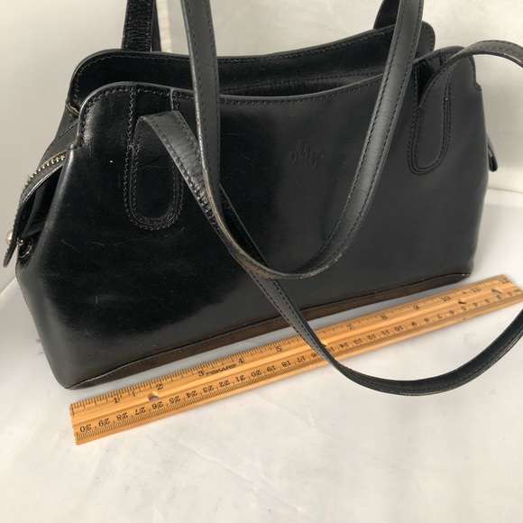 Monsac | Bags | Monsac Black Leather Shoulder Bag | Poshmark
